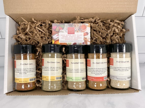Flavors of Thailand Gift Box Gourmet Thai Spices Gift for - Etsy