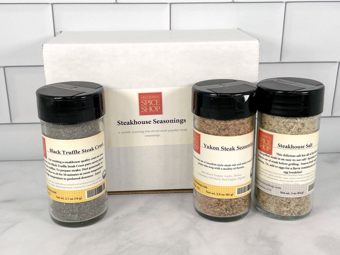 Steakhouse Seasonings Gift Box Steak Gift Set Steak Spices - Etsy