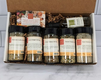 Olive Oil Sampler Gift Box Holiday Gourmet Gift Box Gourmet Sampler ...