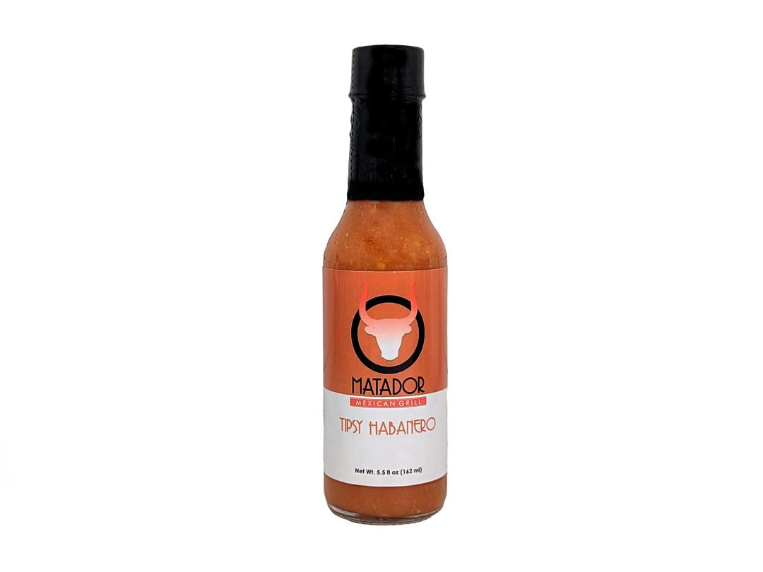 Habanero Hot Sauce by Matador Mexican Grill - Tipsy Habanero, Gourmet ...