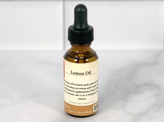 Lemon Oil Baking Extract Candy Making 1 fl oz | Etsy