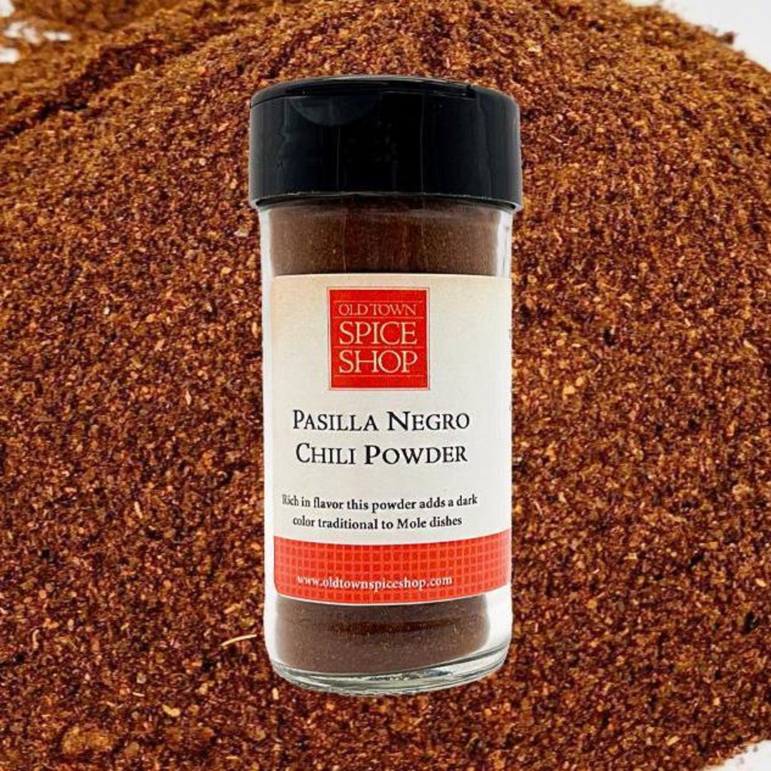 Pasilla Negro Powder, Black Chile Powder, Mexican Spices - Etsy