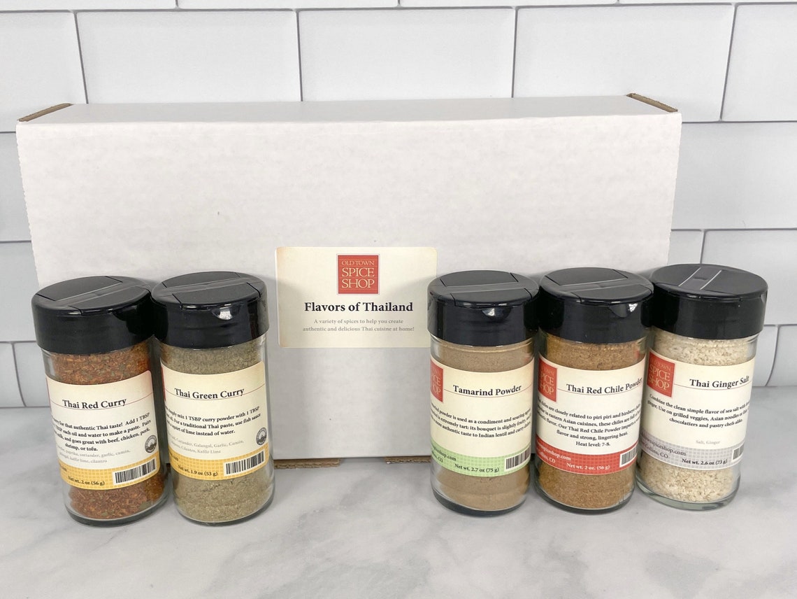 Flavors of Thailand Gift Box Gourmet Thai Spices Gift for - Etsy
