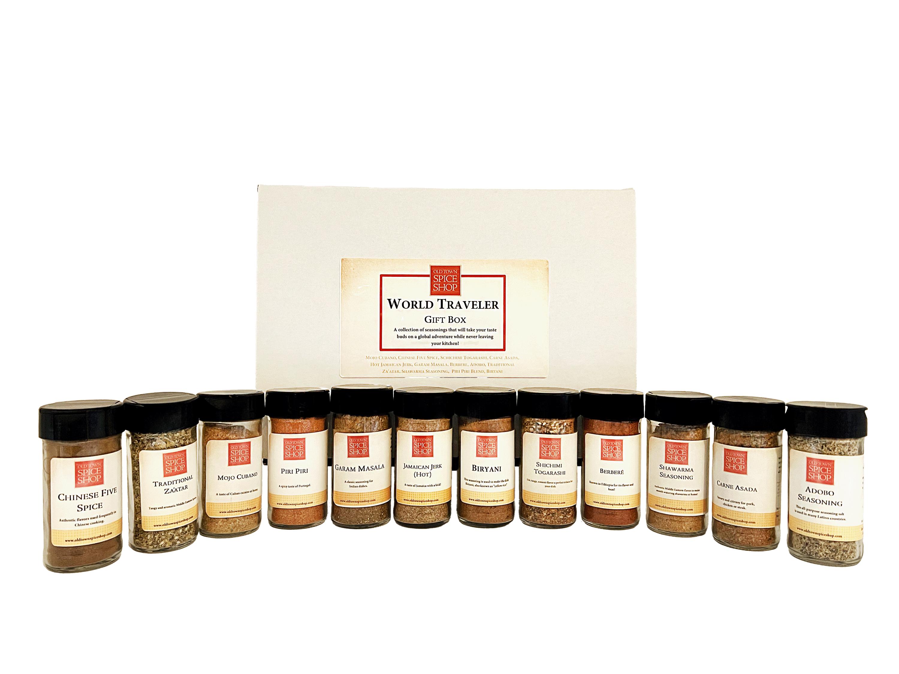 Global Spice Sampler Set - World Traveler Cooking Gift - 12 Exotic ...
