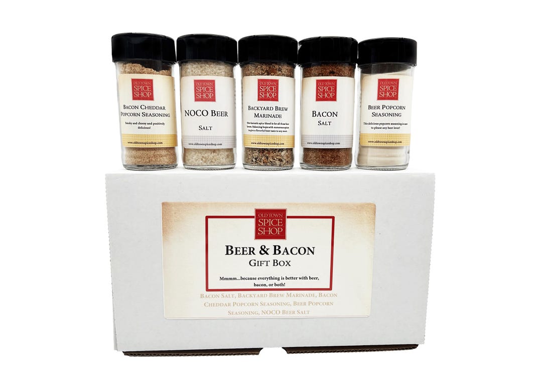 Beer & Bacon Seasoning Gift Box: Gourmet Foodie Spices - Etsy