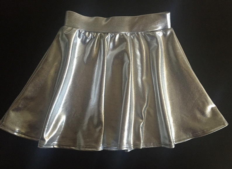 Dreaming Kids Silver Metallic Skirt - Etsy