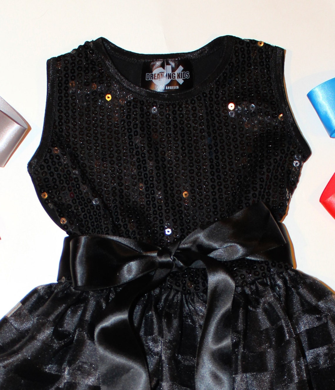 Dreaming Kids Black Sequin Dress | Etsy