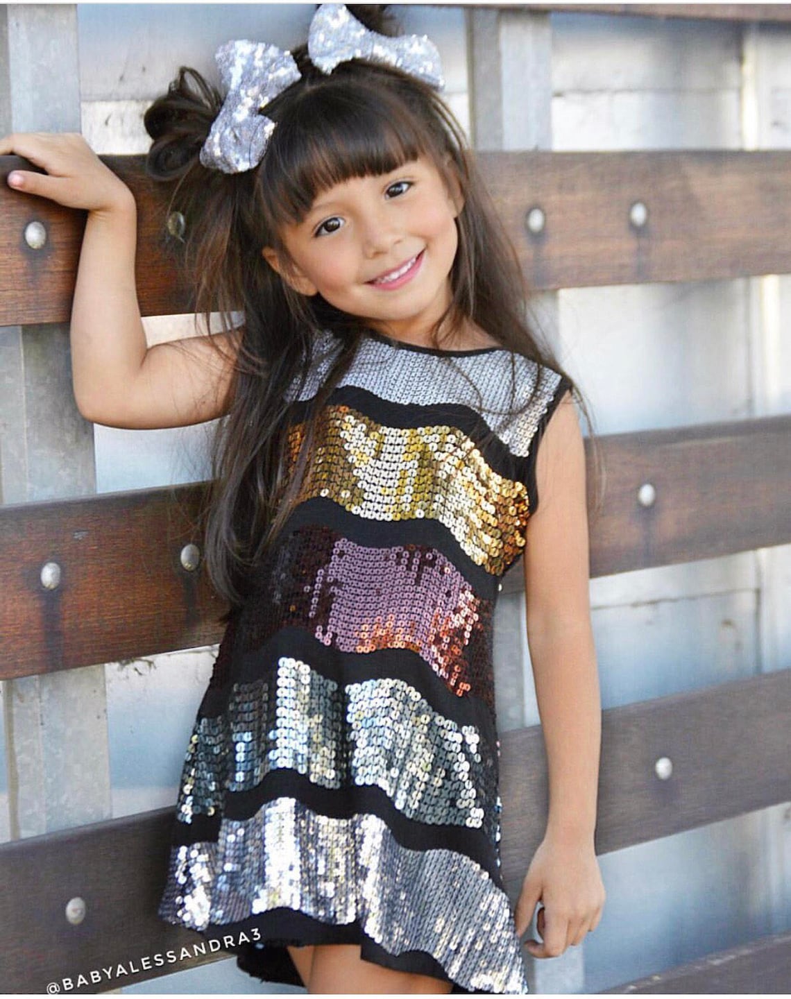 Dreaming Kids Black Sequin Dress Infant Toddler & Girls | Etsy