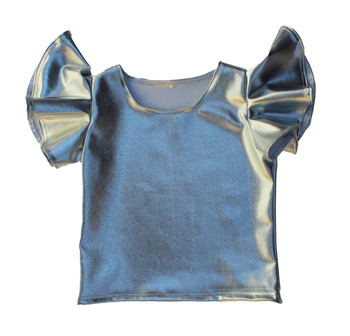Dreaming Kids Silver Metallic Top - Etsy