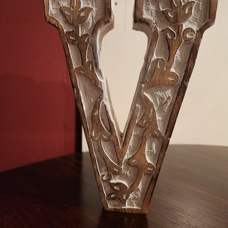 Wooden Letter V - Etsy