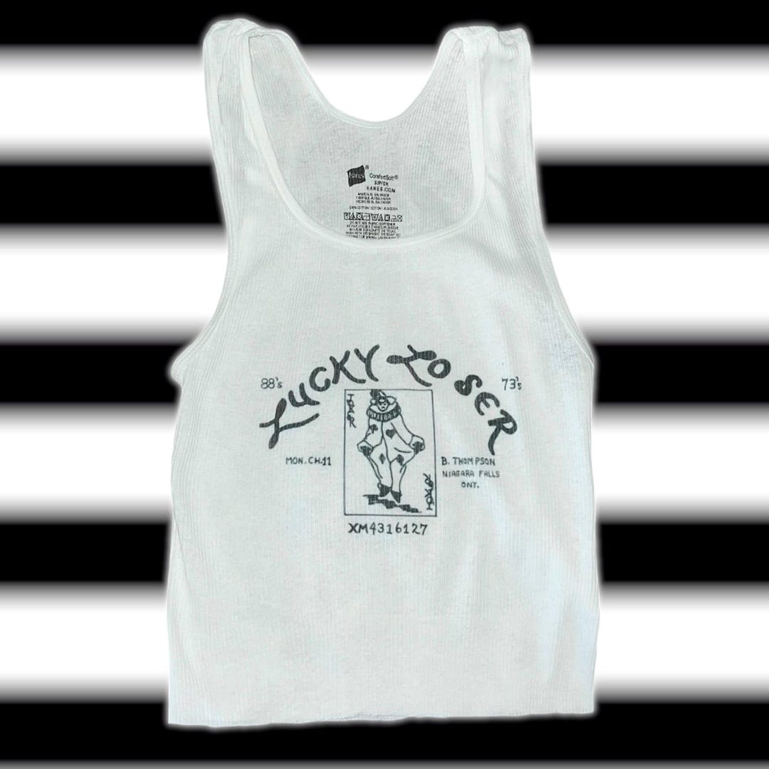 Lucky Loser Vintage Radio Station Calling Card Tank - Etsy