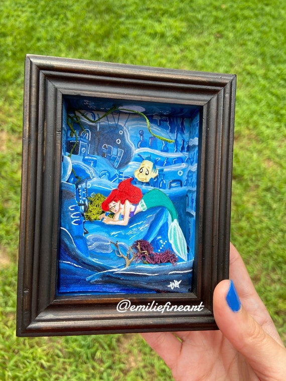 Disney the Little Mermaid/ Part of Your World Small Shadow Box - Etsy