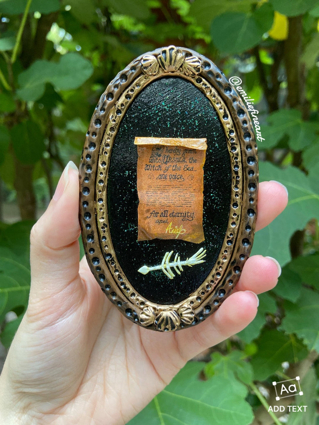 1:12th Scale Miniature the Little Mermaid Ursula’s Contract Dollhouse ...