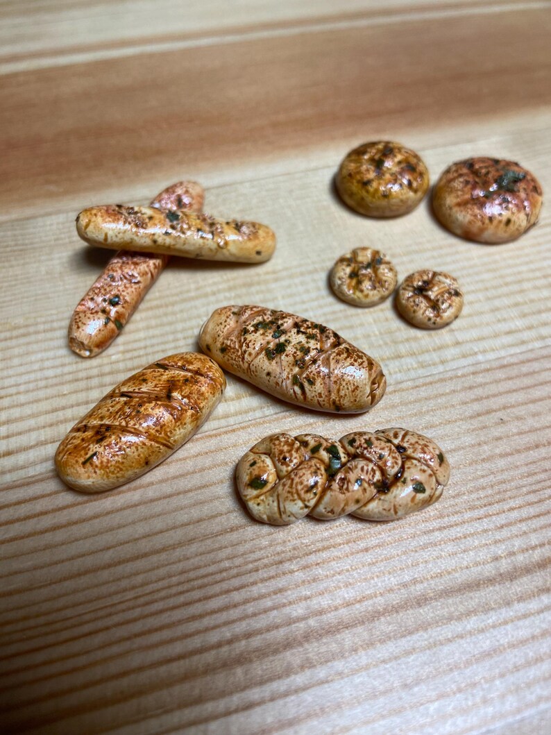 Matilda’s 1:12th Scale Miniature Bakery Variety of Bread and Rolls ...