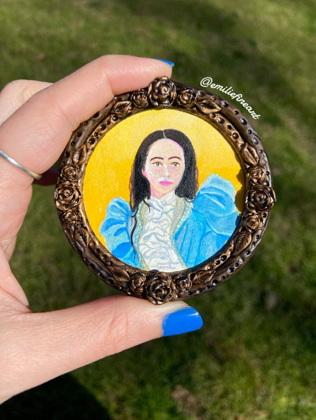 1:12th Scale Miniature Poor Things Bella Baxter Portrait Painting - Etsy