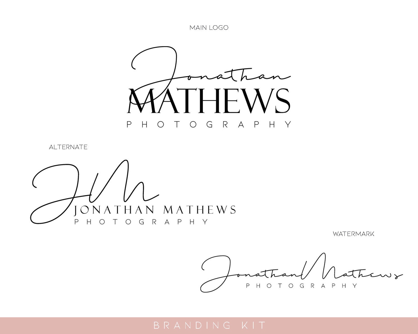 Photography Logo Watermark Branding Design No. 104 Signature - Etsy