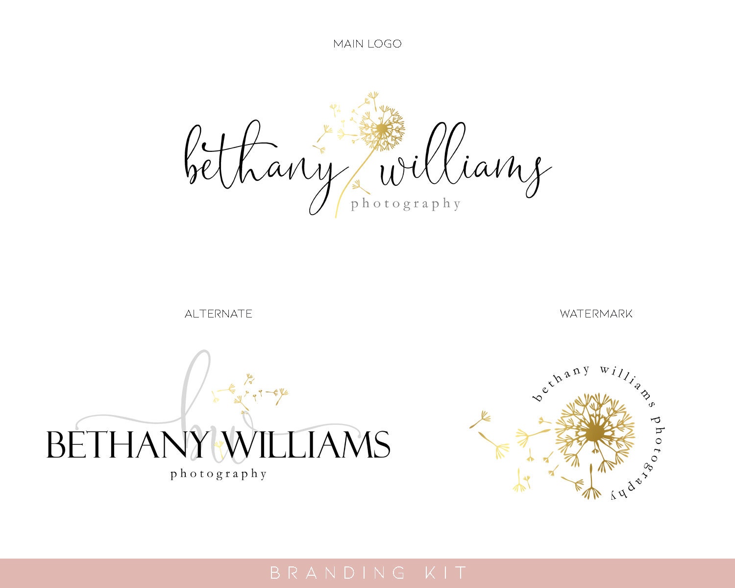 Premade Logo Watermark Branding Design No. 139 Photography | Etsy