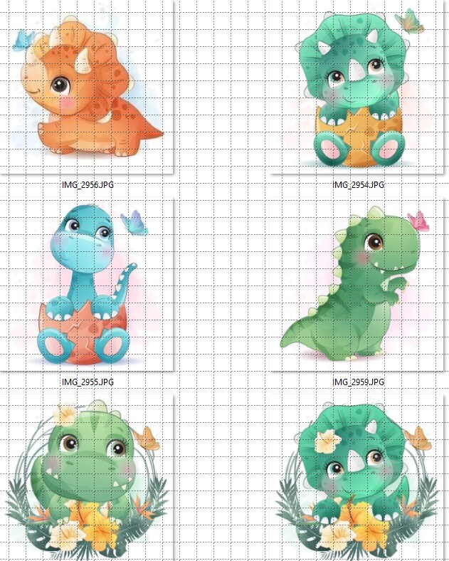 Baby Dinosaurs Clip Art Bundle - Etsy