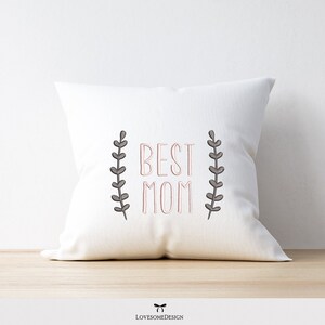 Best Mom 8X8 Embroidery Design Mothers Day Embroidery Design - Etsy