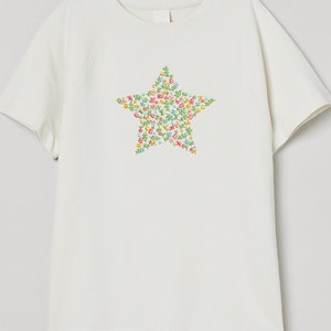 Floral Fill Star 8X8 Embroidery Design Modern Floral Fill - Etsy