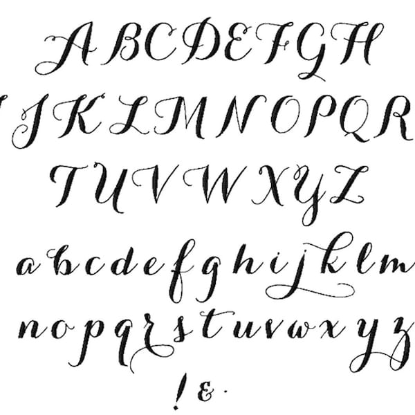 Calligraphy Embroidery - Etsy