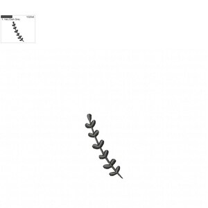 Branch Embroidery Design Three Sizes Modern Decorative - Etsy