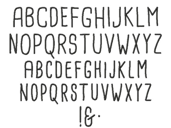 Simple Lettering Styles Alphabet