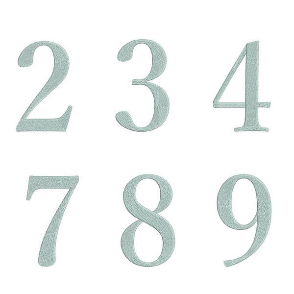 Embroidery Numbers - Etsy