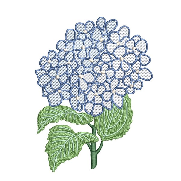Hydrangea Embroidery - Etsy