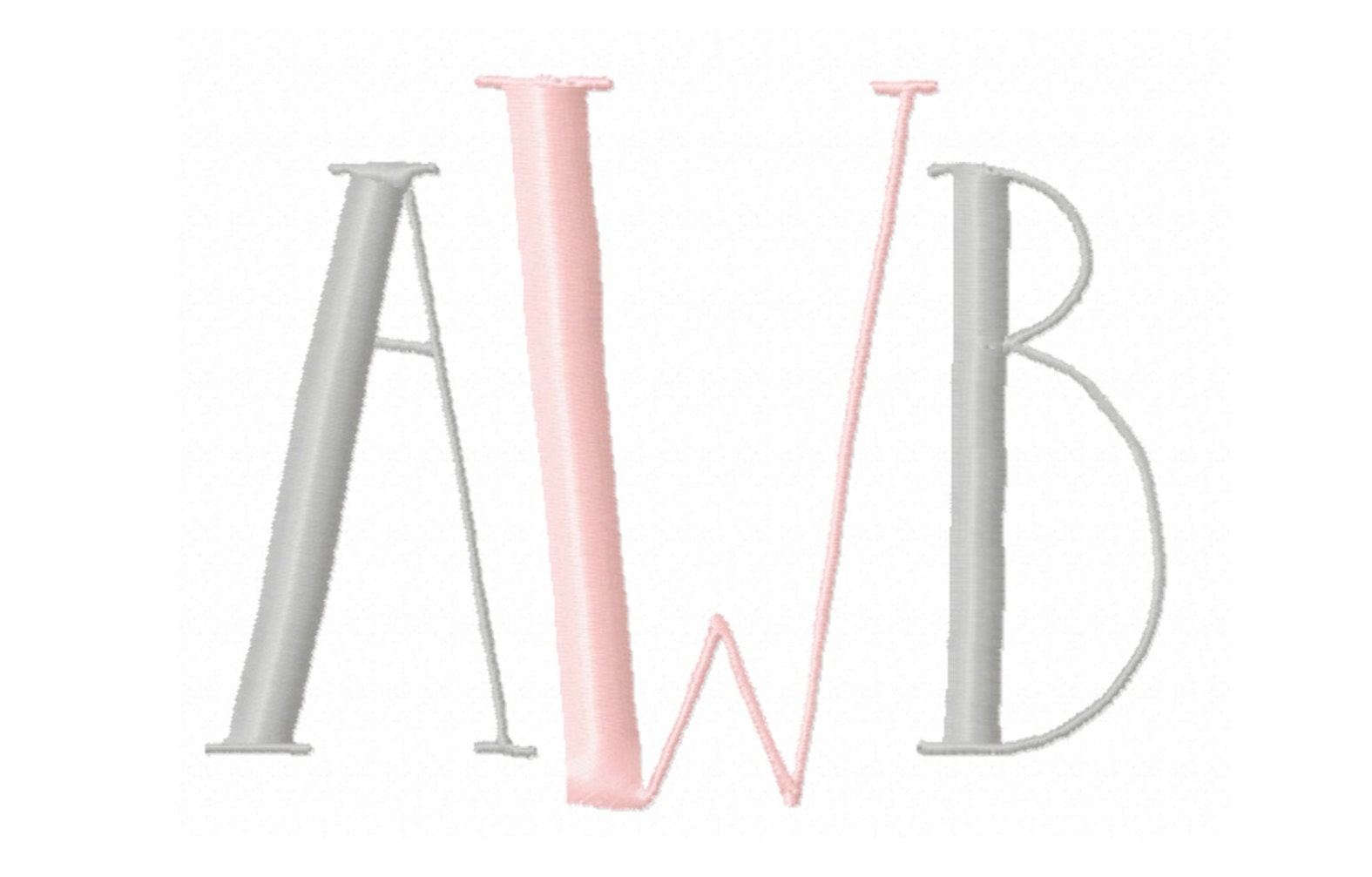 Sewing & Needlecraft Modern Embroidery Font Modern Decorative Monogram ...