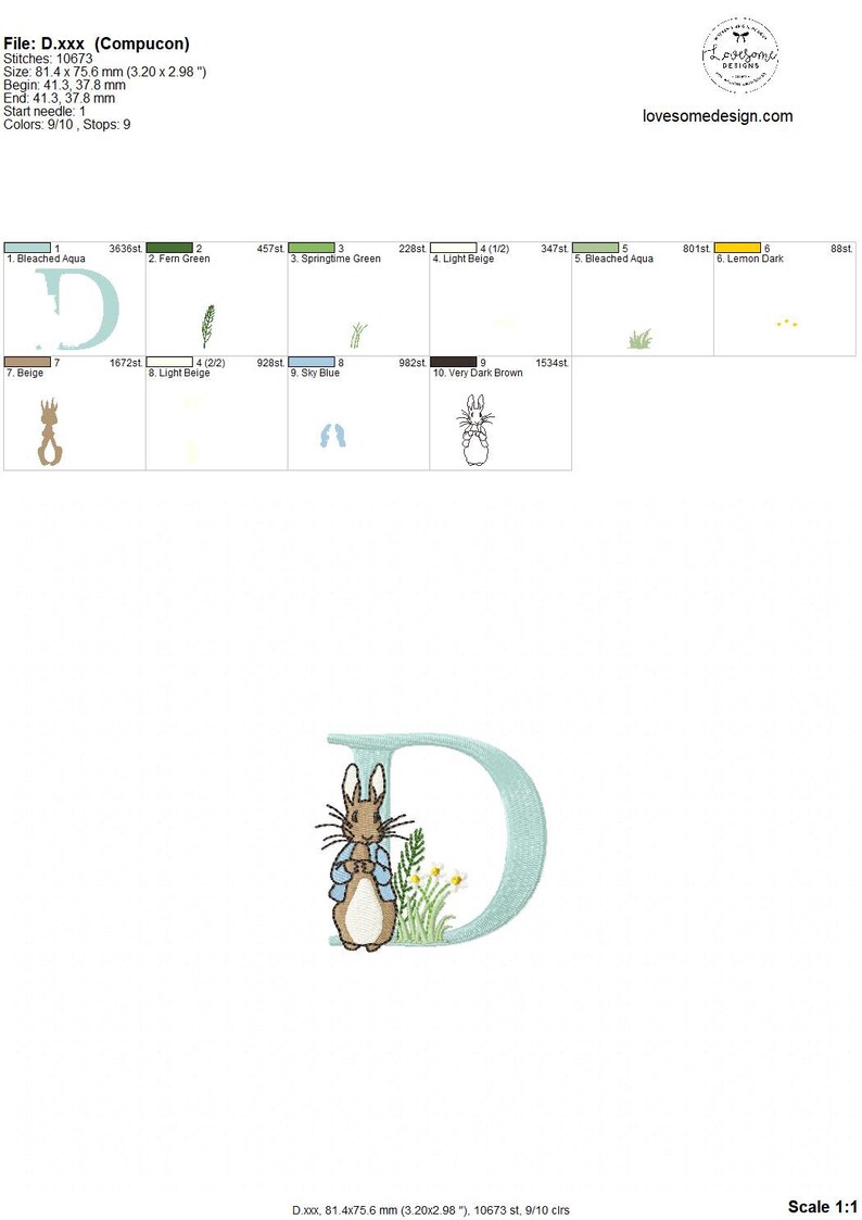 Peter Rabbit Alphabet 3inch A-Z Machine Embroidery Font - Etsy