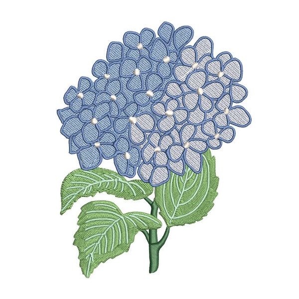 Hydrangea Embroidery - Etsy