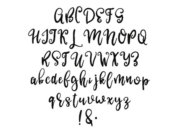 Gloria 1inch Embroidery Font Script Embroidery Font Modern - Etsy