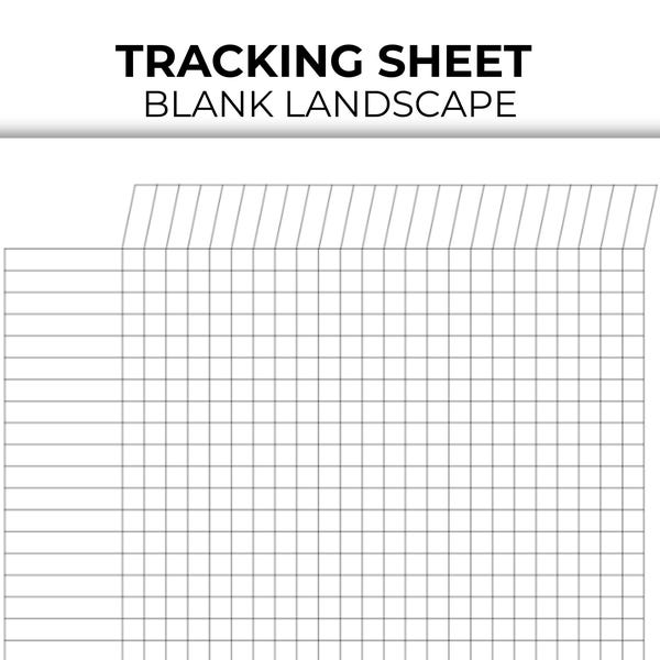 Blank Habit Tracker - Etsy