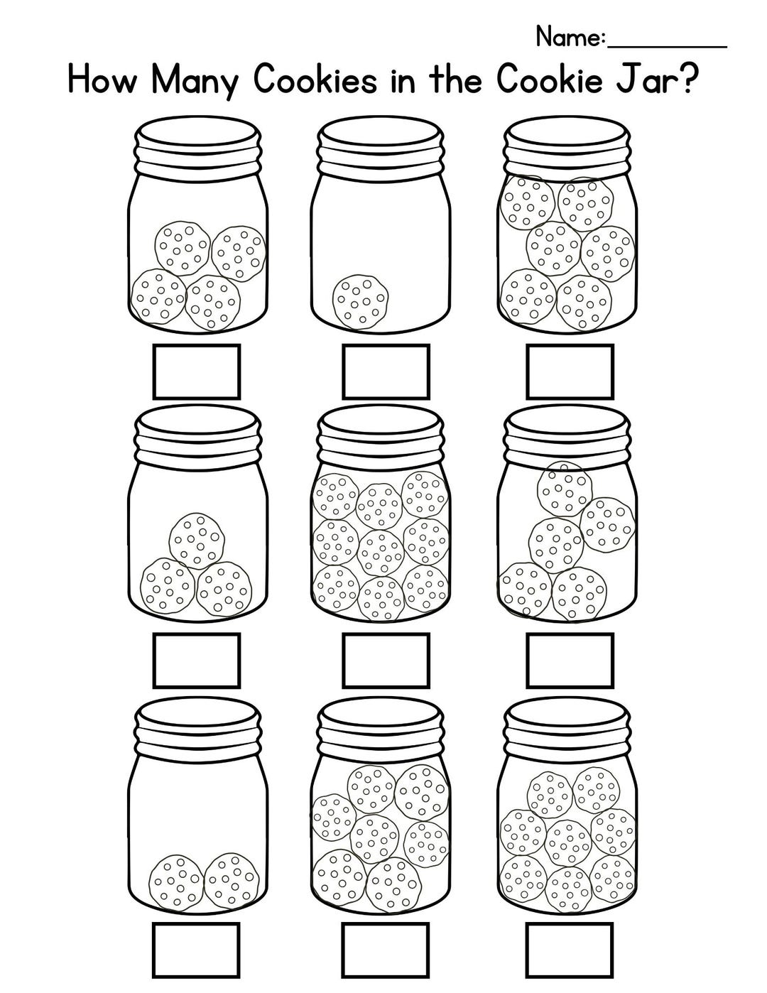 Learn to Count | Math Worksheet | Prek Curriculum | Number Game for ...