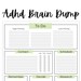 Printable ADHD Brain Dump Sheet | Adult ADHD Planner | Daily to Do List ...