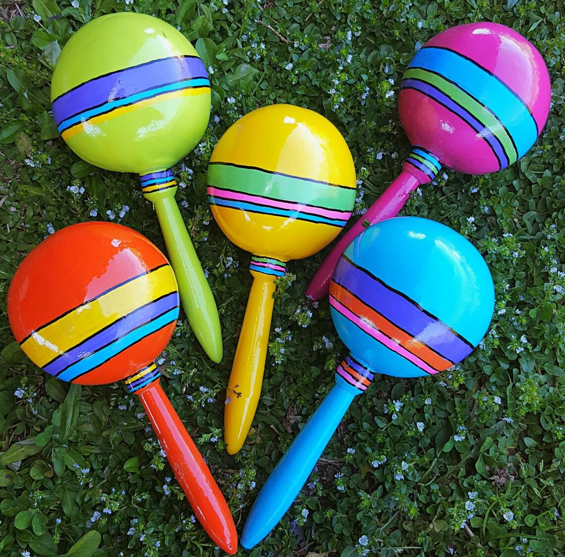 Custom Serape Maracas pair | Etsy