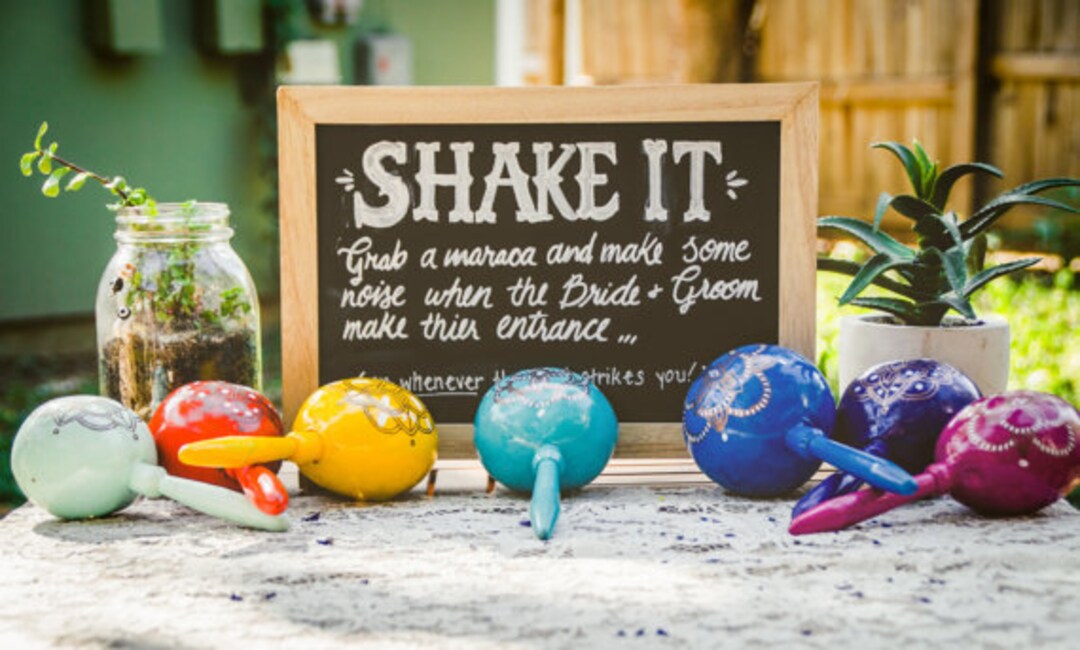 40 Custom Wedding Maracas - Etsy