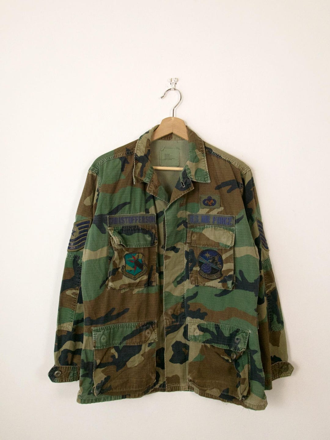 Vintage US Ari Force/military Camouflage Shirt /field Jacket/small ...