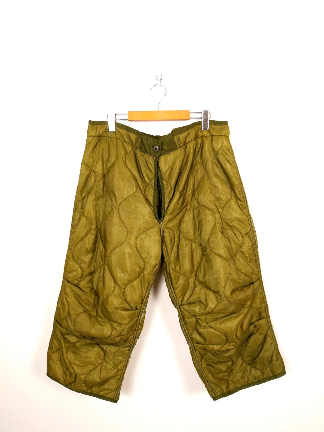 Vintage 1970s US Army Quilted Cold Weather Liner Pants Olive – Size ...