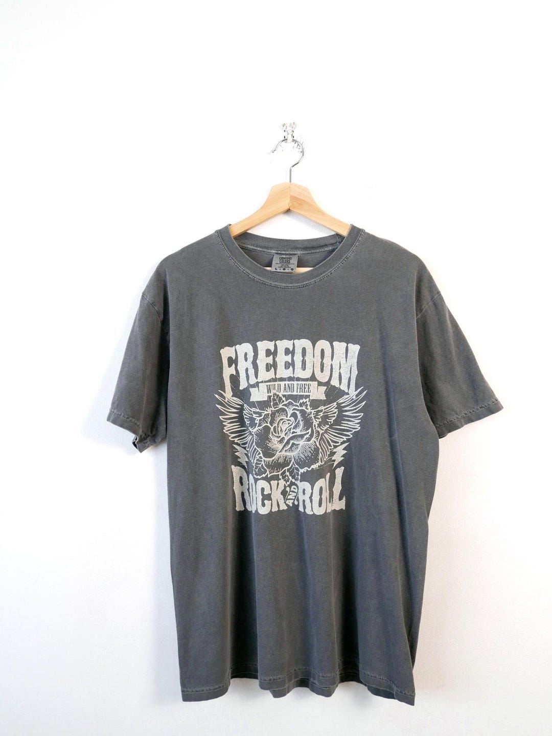 Y2K Freedom Rock N Roll Graphic T Shirt - Etsy