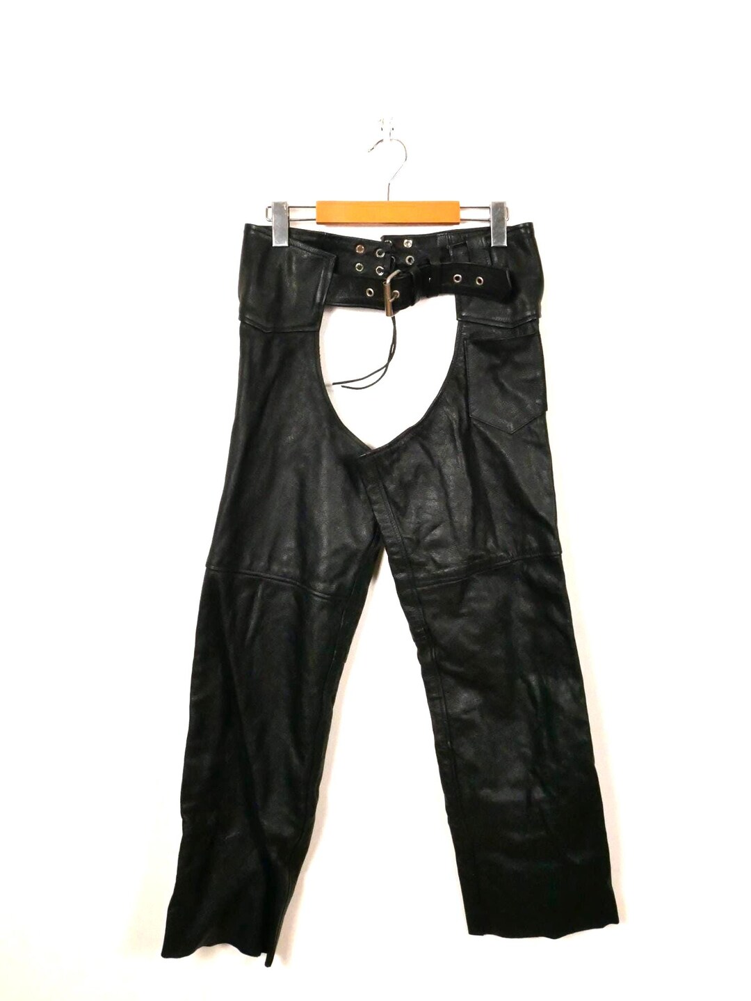 Interstate Leather Black Leather Motorcycle Pants/size S/W28-35 - Etsy