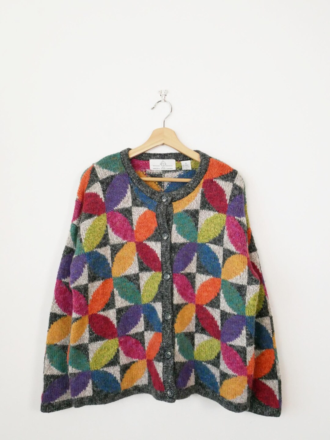 Vintage Design Options by Philip & Jane Gordon Women's 90s Geometric ...