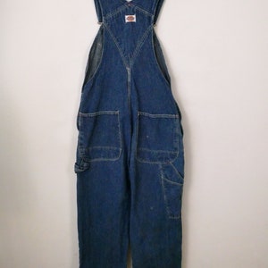 Vintage Dickies Denim Overalls/dungarees Full Jean Overalls/carpenters ...