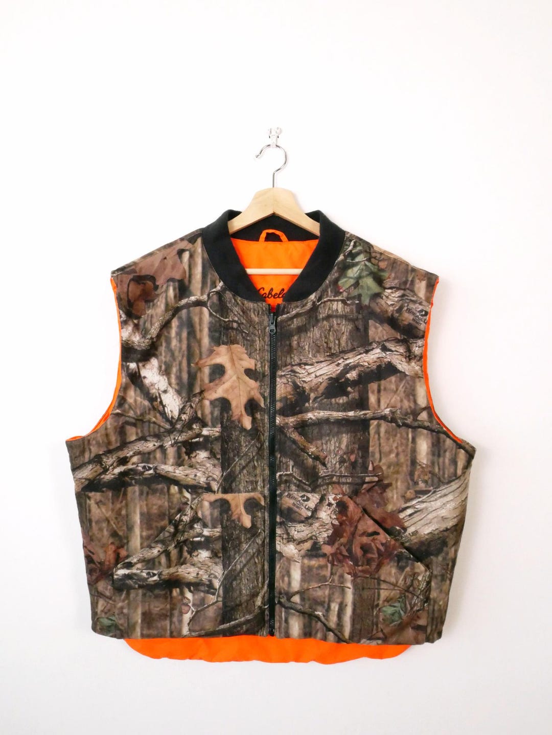 Cabelas Men's Reversible Camo Vest/hunting Vest/realtree - Etsy