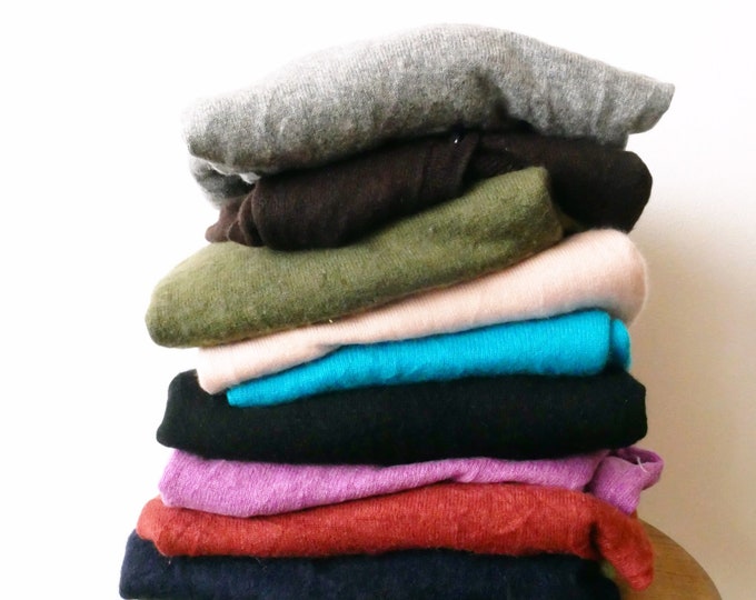 Lot of 5 Cashmere Sweaters for Craft Cutter/upcycled Sweaters/diy/black ...