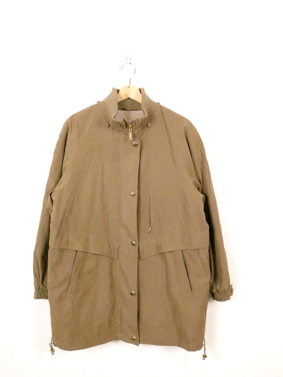 Vintage White Stag Fleece Lined Parka/women's Mid Long Jacket - Etsy
