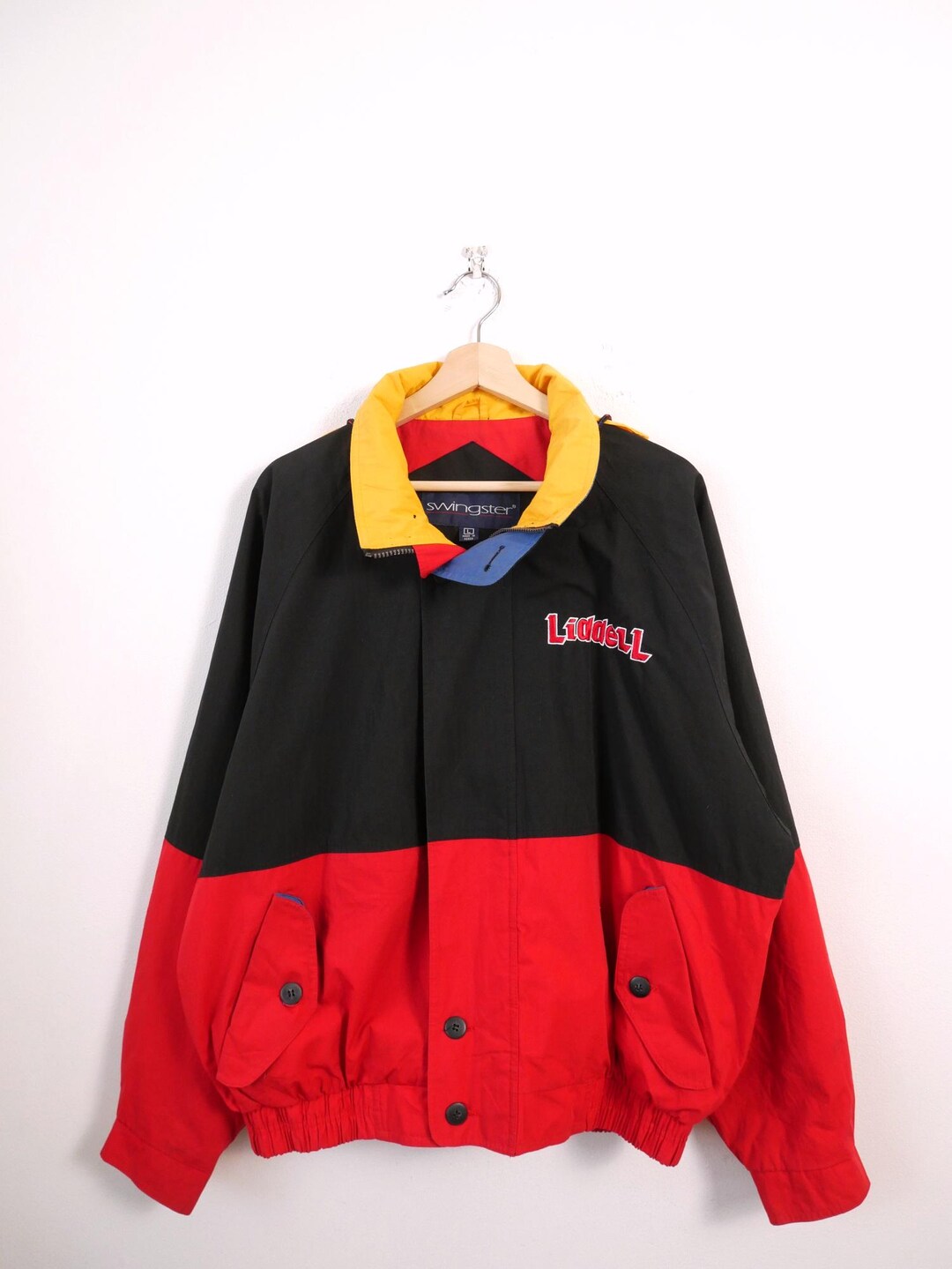 Vintage 1990s Swingster Liddell Men's Color Block Racing Jacket - Etsy UK