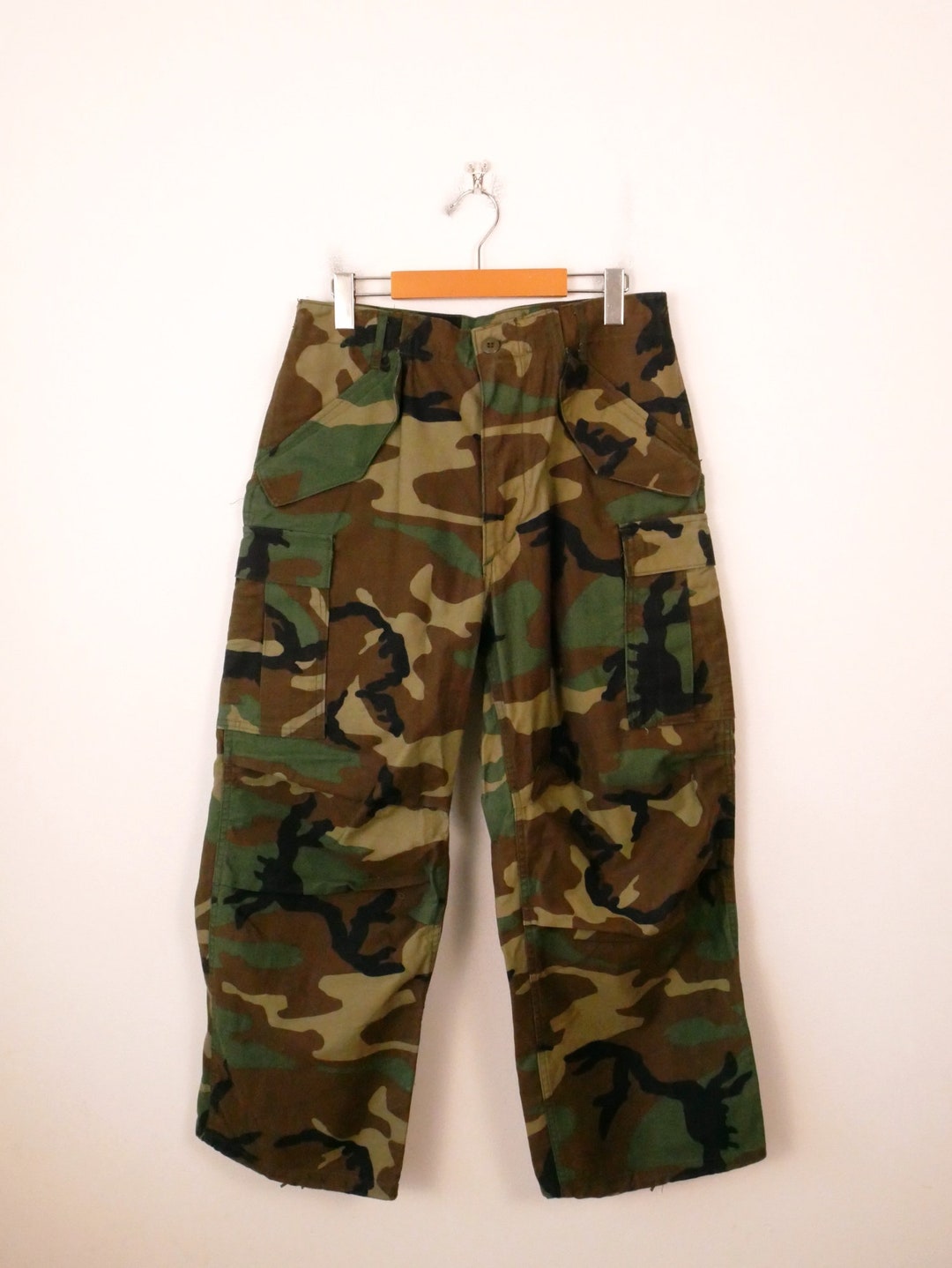 Vintage US Military Issue Cold Weather Class 2 Trousers/woodland/w30 ...