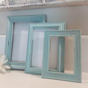 Shabby Chic Frames, Frame Collection, Frame Set, Aqua Blue Frames ...